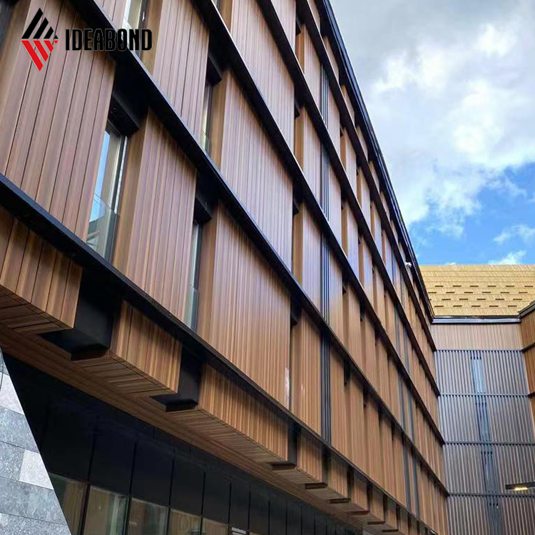 IDEABOND - Wood texture 4mm acp aluminium composite panels used for ...