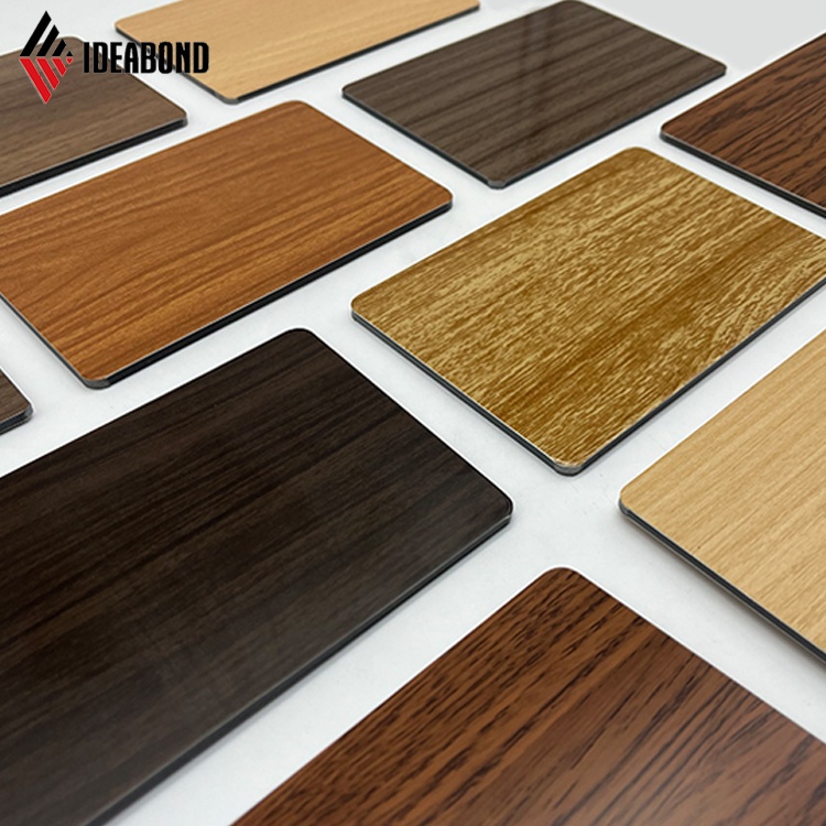 IDEABOND - fasade wood texture fireproof aluminum composite panel acp ...