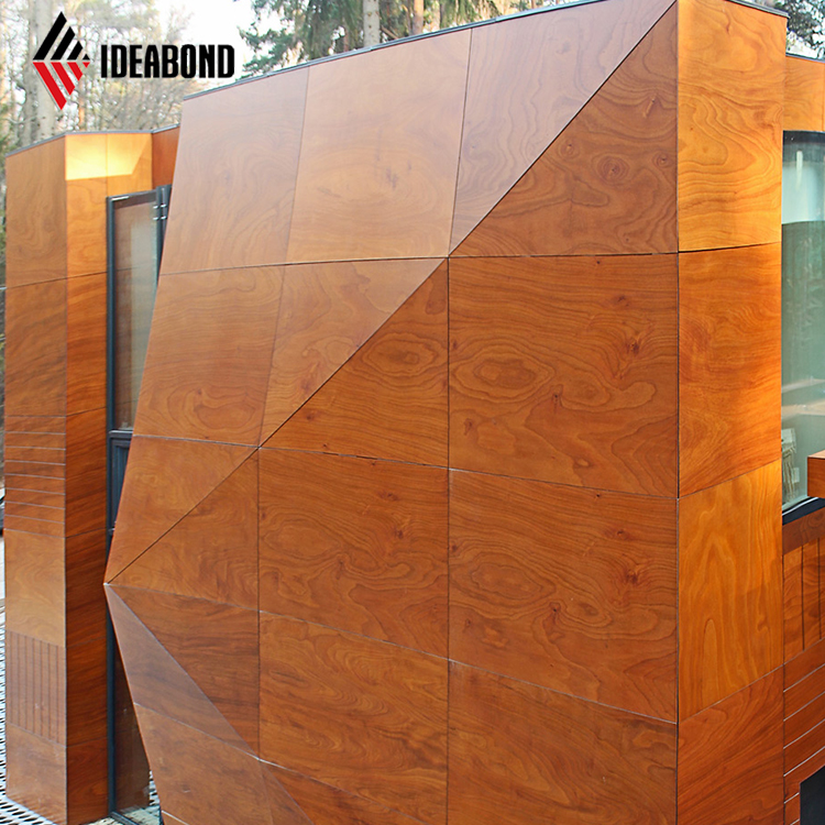 IDEABOND - Wood texture 4mm acp aluminium composite panels used for ...