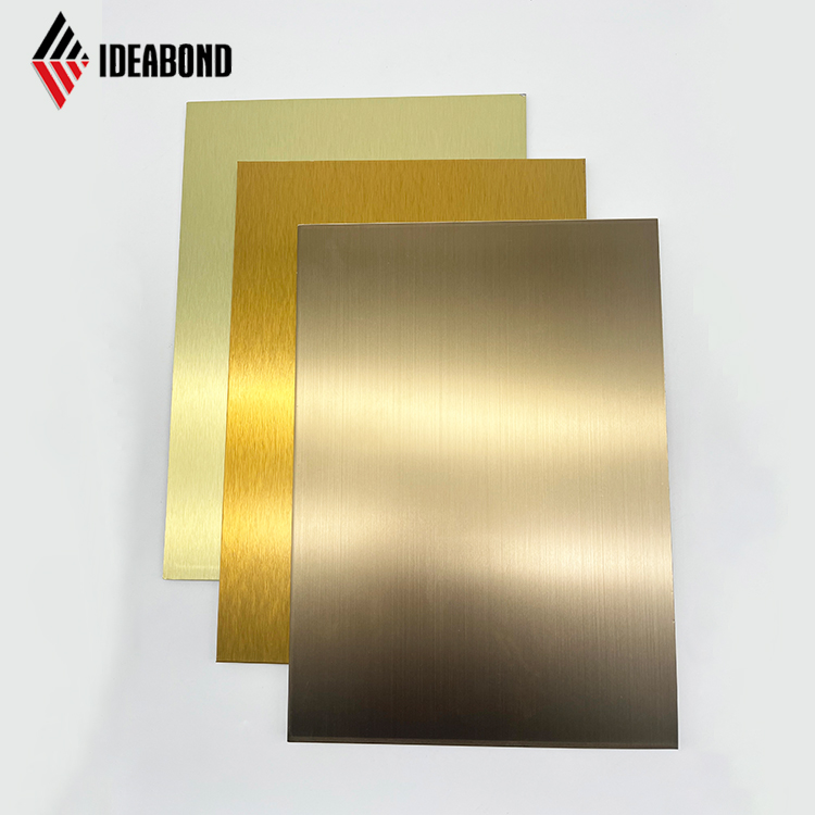 IDEABOND - brushed aluminium composite panels 4mm outdoor wall cladding ...