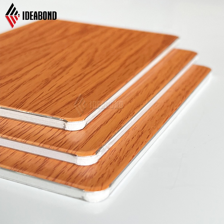 IDEABOND - fasade wood texture fireproof aluminum composite panel acp ...