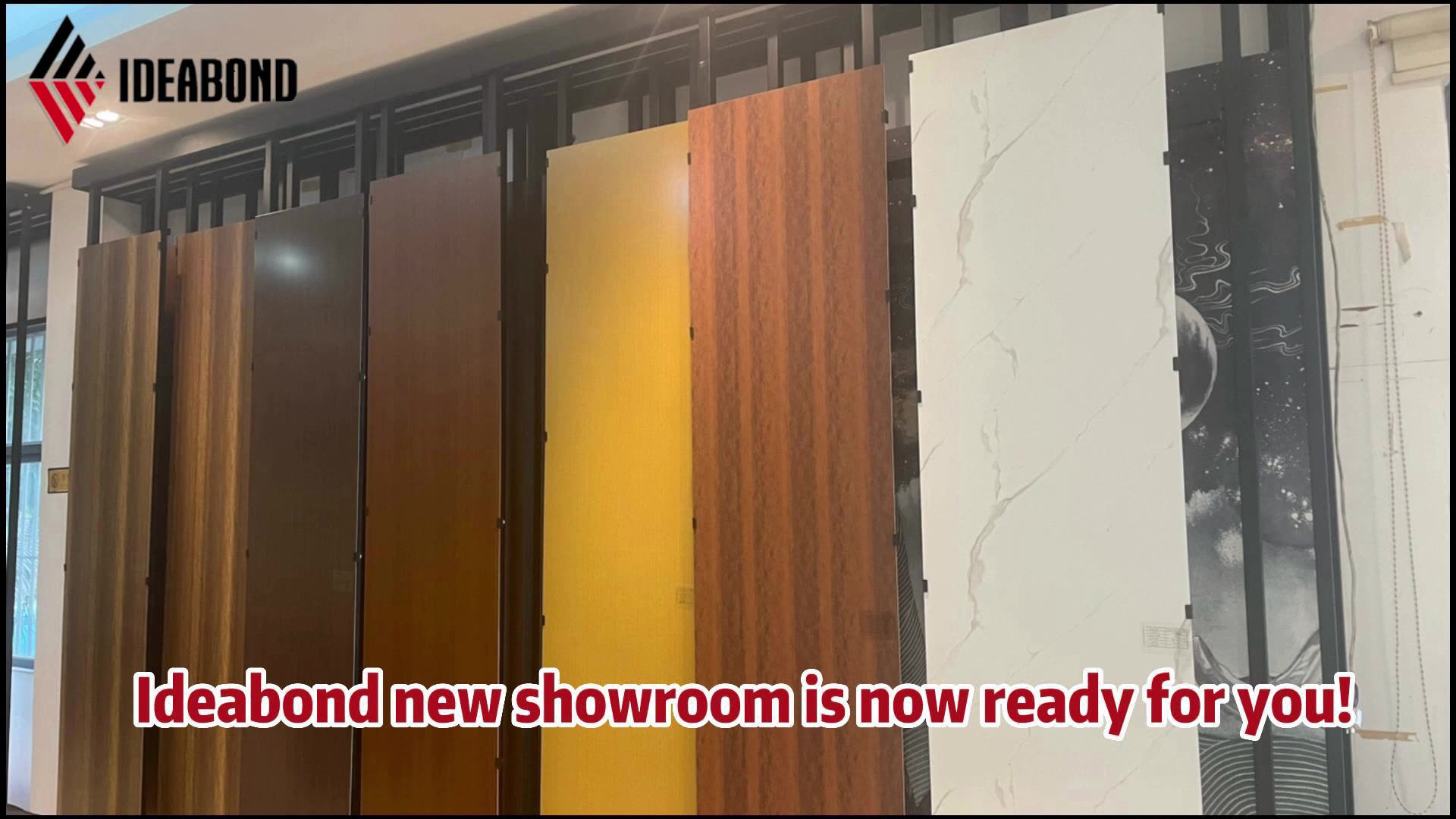 IDEABOND - 4mm wooden finish aluminum composite panel wood cladding ...