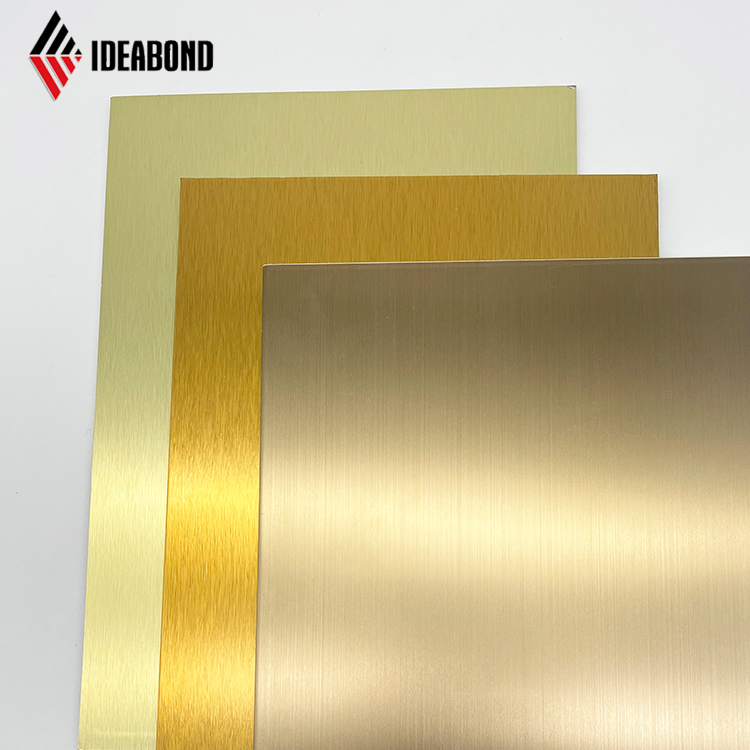 IDEABOND - quality pvdf aluminum composite panel flash silver brushed ...