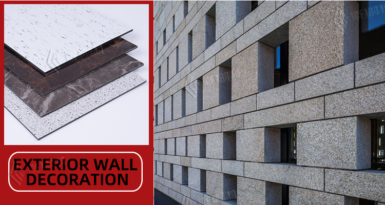 IDEABOND - marble grain aluminum composite panel exterior wall cladding ...