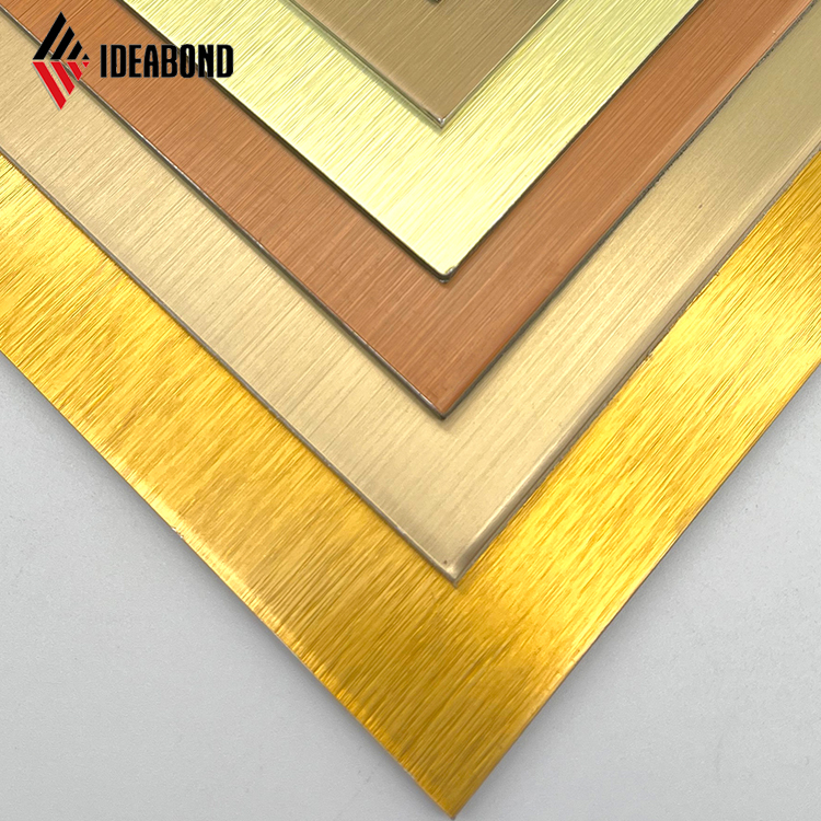 IDEABOND - quality pvdf aluminum composite panel flash silver brushed ...