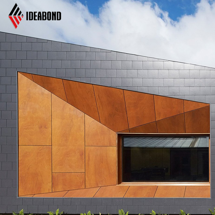 IDEABOND - Wood texture 4mm acp aluminium composite panels used for ...