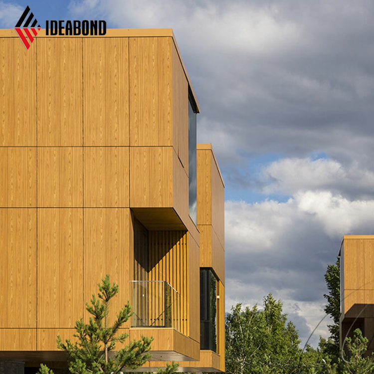 IDEABOND - Wood texture 4mm acp aluminium composite panels used for ...