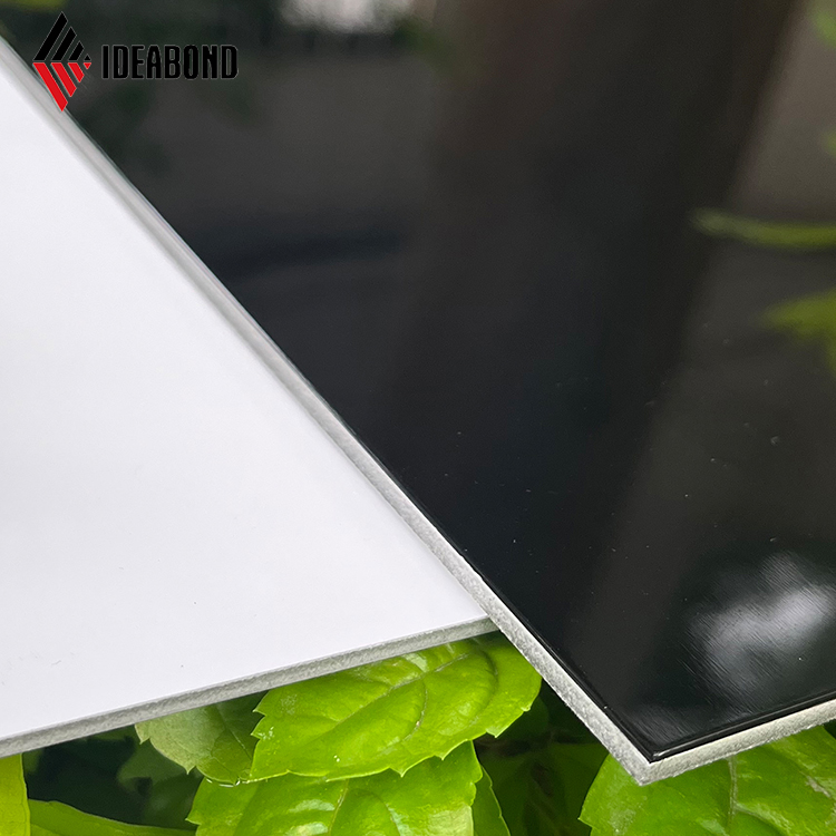 IDEABOND - 3mm ACP sheet glossy black color aluminum composite panel ...