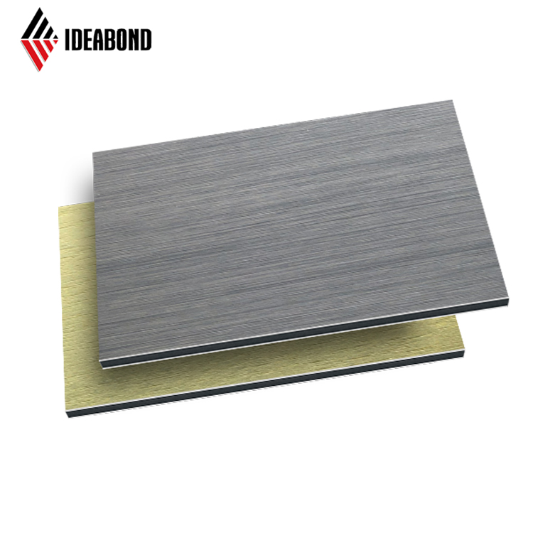 IDEABOND - quality pvdf aluminum composite panel flash silver brushed ...