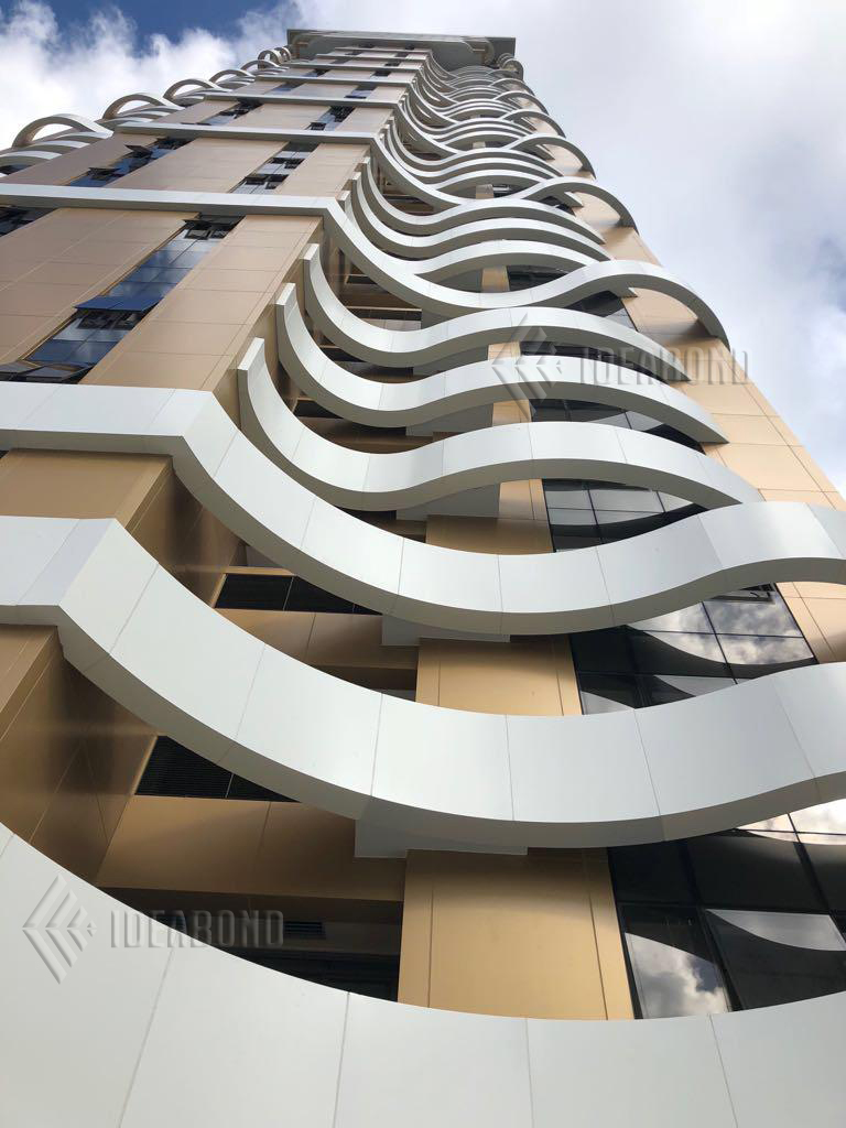 IDEABOND - quality pvdf aluminum composite panel flash silver brushed ...