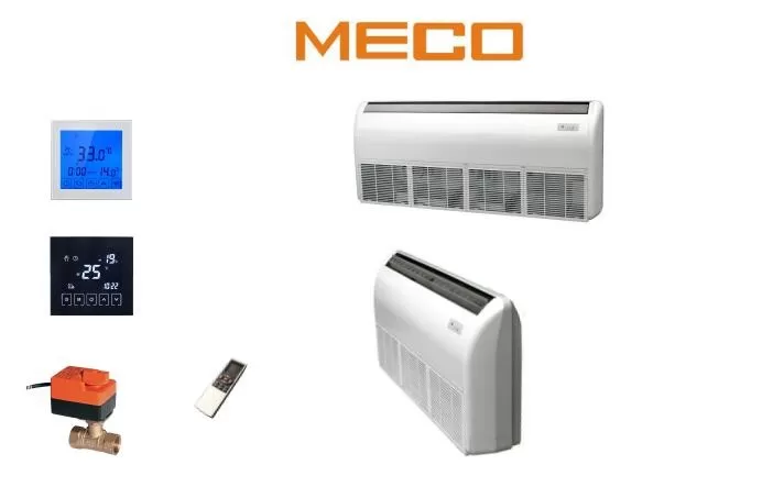 4TR Chilled Water Fan Coil Unit , 1400CFM Ceiling Floor Standing Fan ...