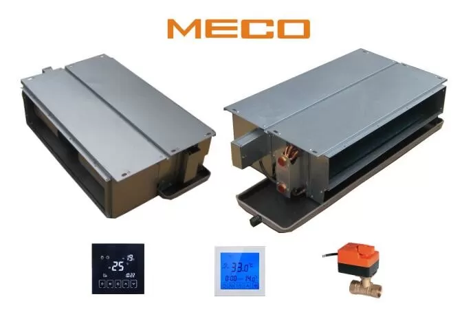 Super Slim Ceiling Concealed Fan Coil Unit 300CFM Less Power Consumption