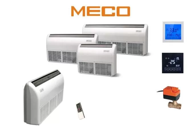 4TR Chilled Water Fan Coil Unit , 1400CFM Ceiling Floor Standing Fan ...