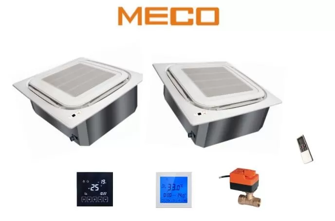 MECO ROUND FLOW CASSETTE FAN COIL UNIT ( 2-TUBE) 200CFM, 0.6TR chilled ...