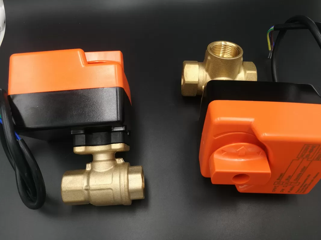 DN20 3 Way Motorized Valve With 0-10V Modulating Output
