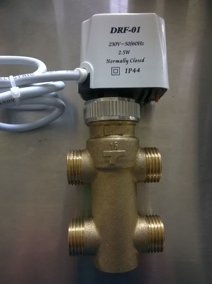 Split Design 3 Way Motorised Valve Fan Coil Unit Parts Normally Closed ...