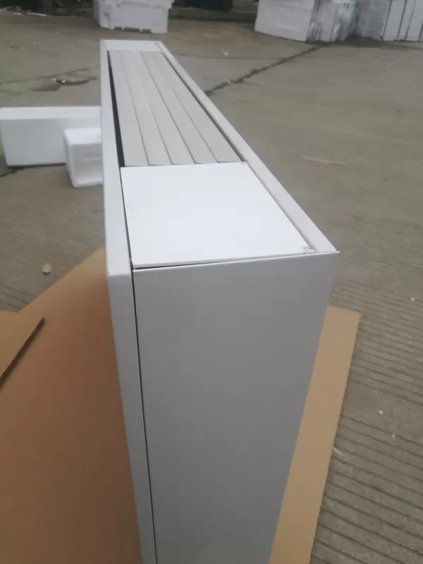 Slim Thin Vertical Electric Fan Coil Unit DC Motor 130mm Thickness With ...