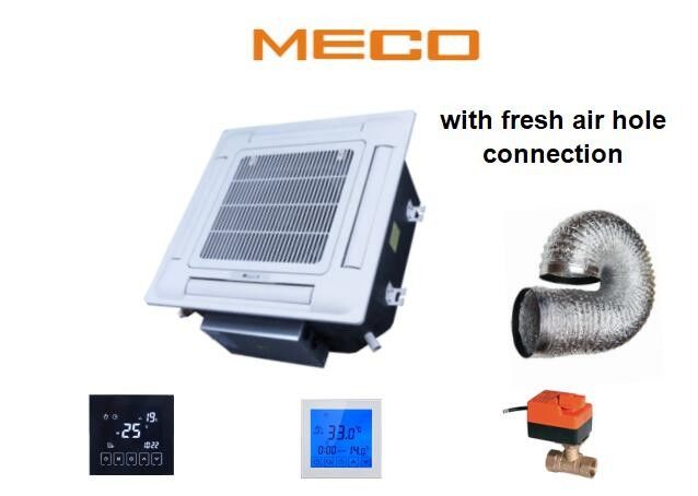 Four Pipe Hot Water Fan Coil Unit , Electric Heat Fan Coil Unit 11.75Kw ...