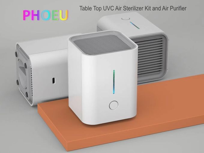 LED Disinfection And Active Carbon UVC Tabletop Air Purifier