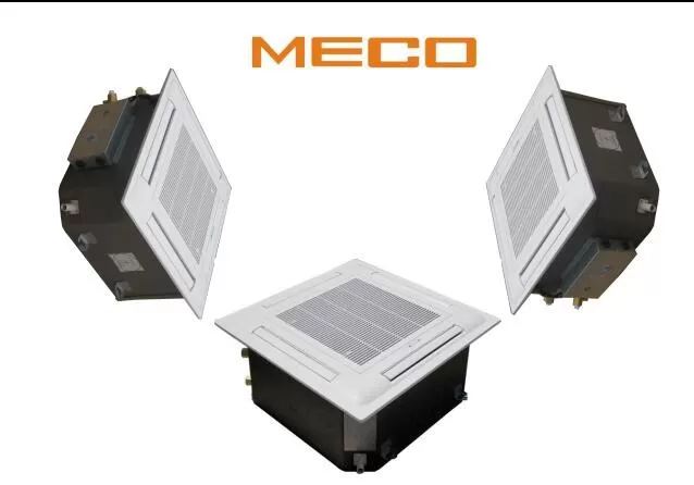 Chilled water cassette fan coil unit with digital display and water ...
