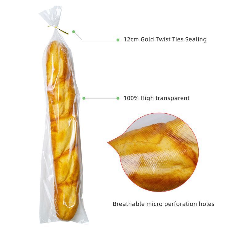 Lesi - Transparent baguette bread cellophane plastic bag Micro ...