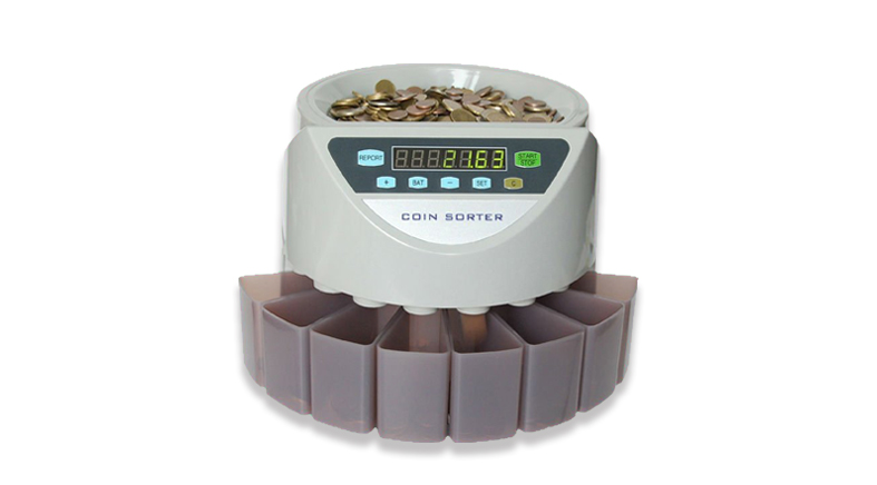 Coin Counter with Sorter and Totalizer - CS550 Electric Money Counter