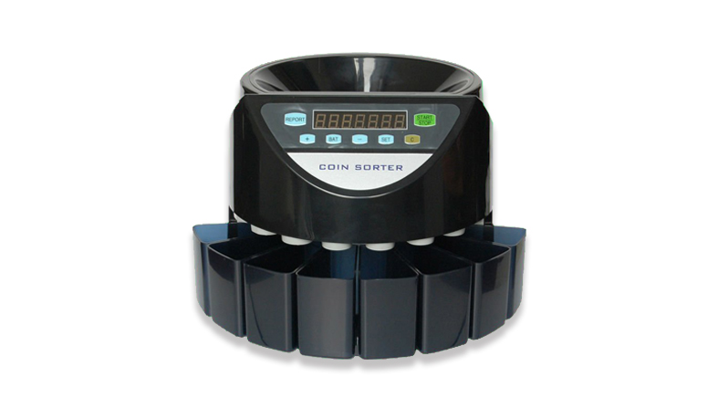 Coin Counter with Sorter and Totalizer - CS550 Electric Money Counter