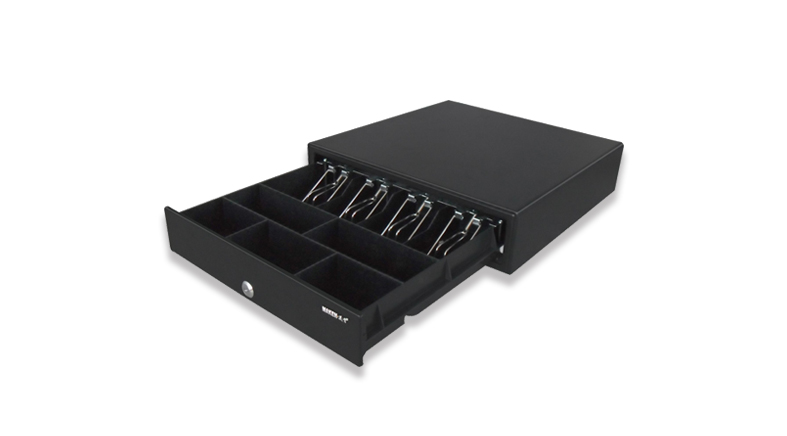 Square Register Cash Drawer with Stainless Steel Lock & Key