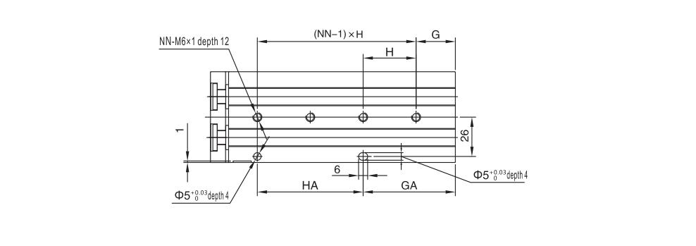 Mini Slides Cylinders MXS for Pneumatic Applications with Tight Space