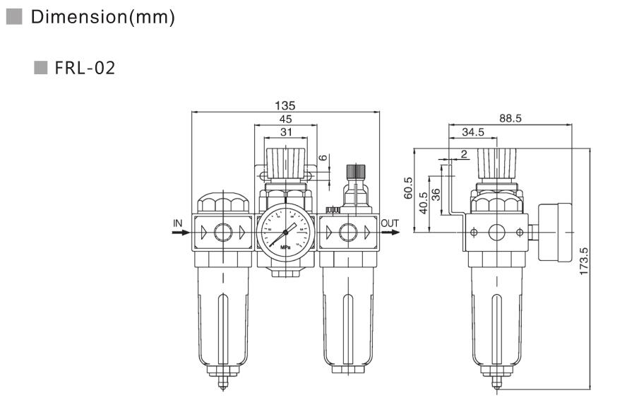 U Series Filter+Regulator+Lubricator China Factory - Ningbo Titan