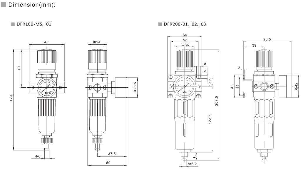 DFR Filter Regulator China Factory - Ningbo Titan