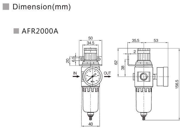 AFR/BFR Series Economical Filter Regulator China Factory - Ningbo Titan