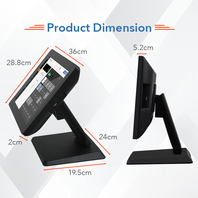 CARAVPOS - 2022 New Designed 15 Inch Pos Machine Model All In One Dual ...