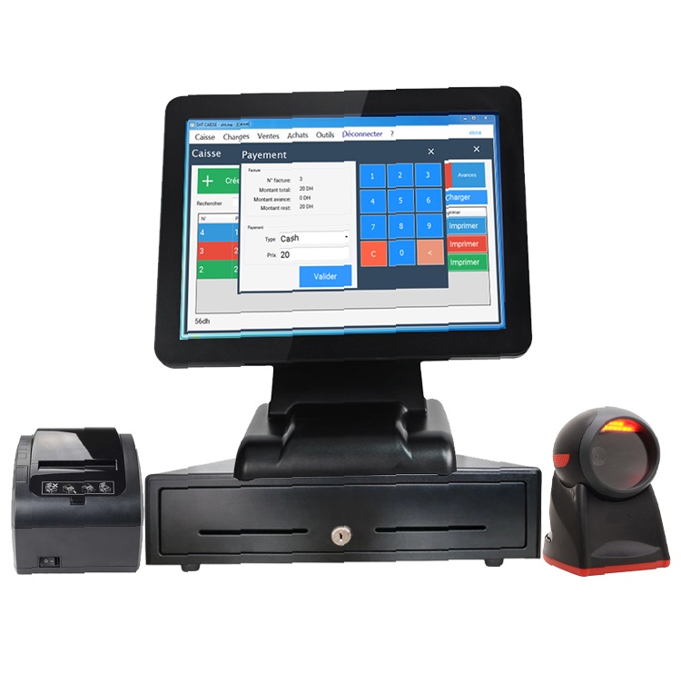 CARAVPOS - Hot Selling caisse enregistreuse complet Pos Payment Machine ...