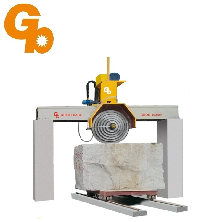 Great Base - Bridge Type Block Cutter with Trolley stone cutting machine