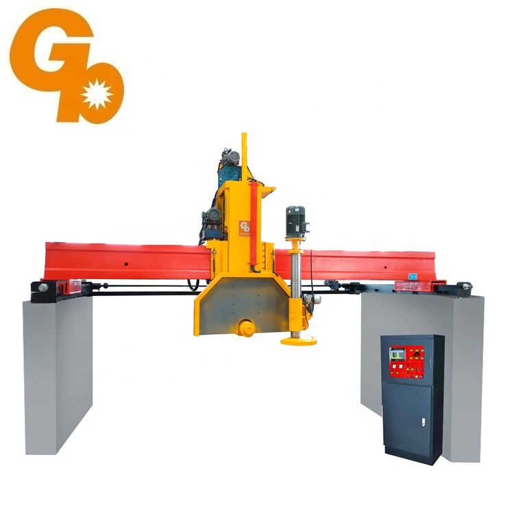 Great Base - Bridge Type Block Cutter with Trolley stone cutting machine