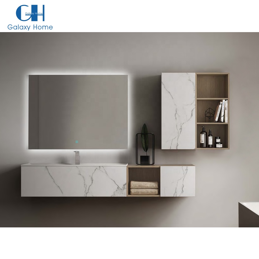 Wholesale Large Size Luxury Ash Wood Bathroom Cabinet | Galaxy Home
