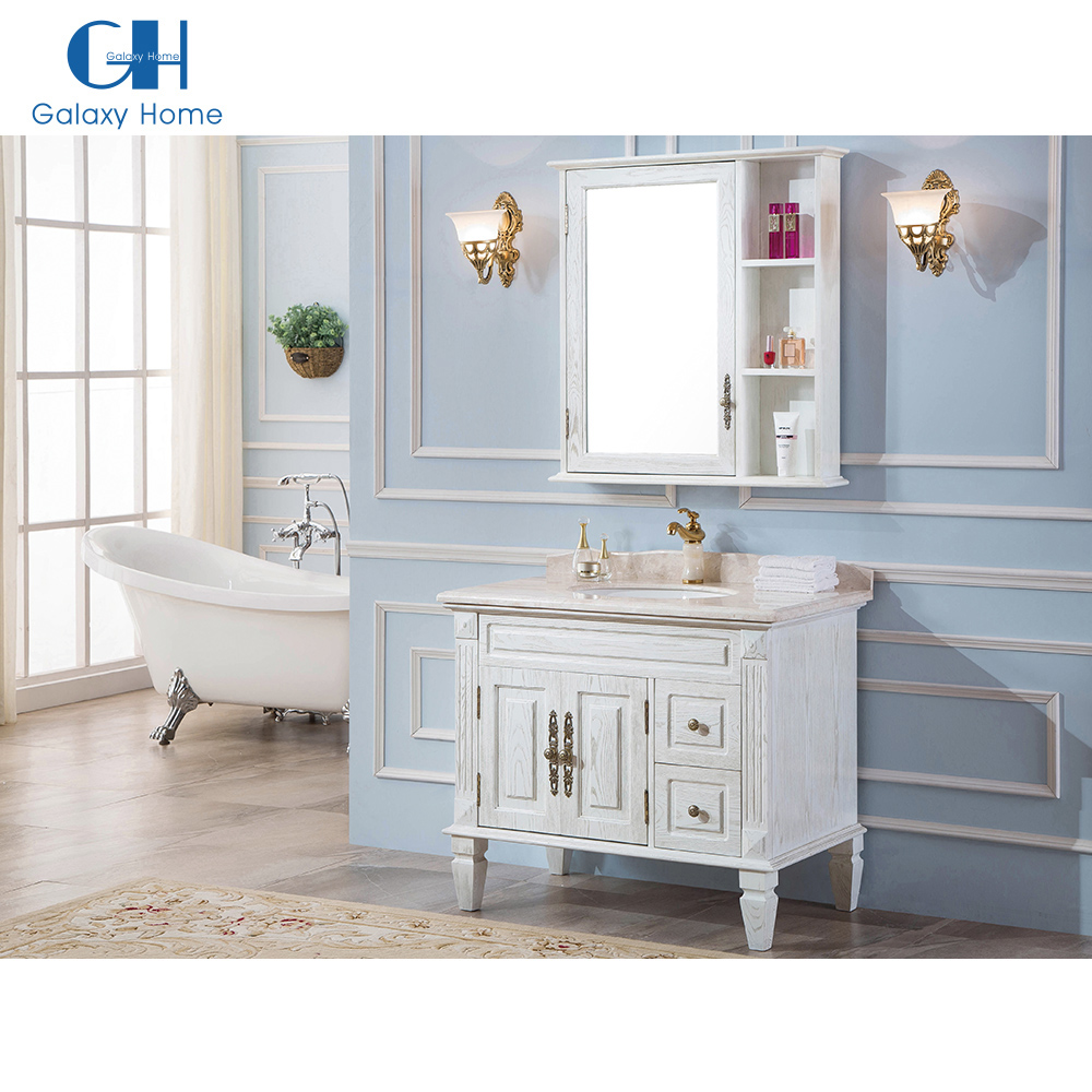Wholesale Large Size Luxury Ash Wood Bathroom Cabinet | Galaxy Home