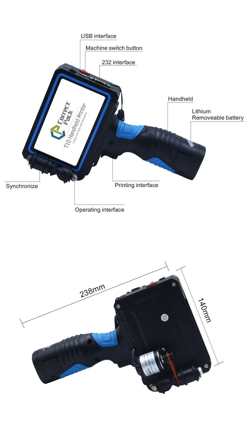 China Low Price LED Touch Screen Handheld Printer Suppliers - Wholesale Pricelist - CORRECT PACK