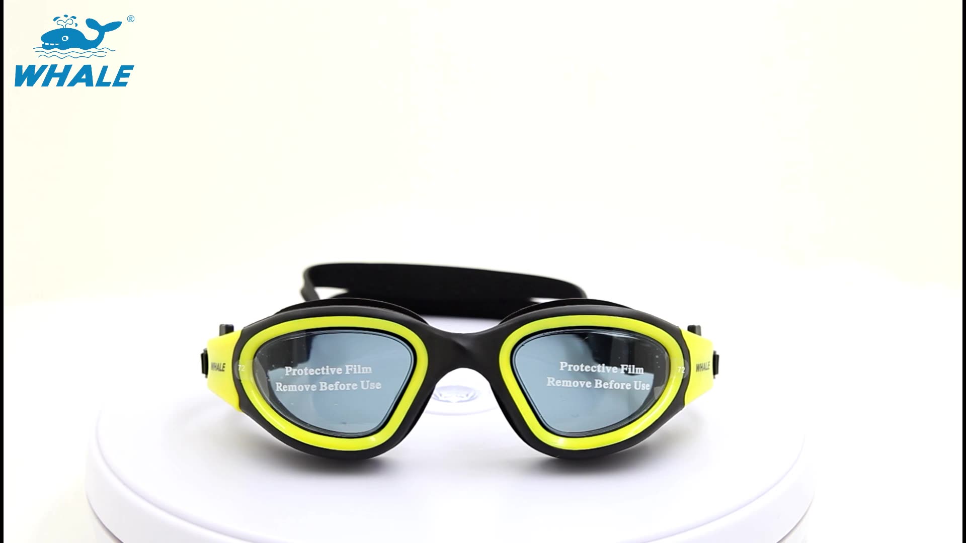 Silicone Frame Swim Goggles with UV Protection for Adults
