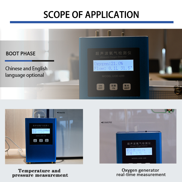 UOD-100 Portable multifunctional Measure oxygen concentration flow rate ...