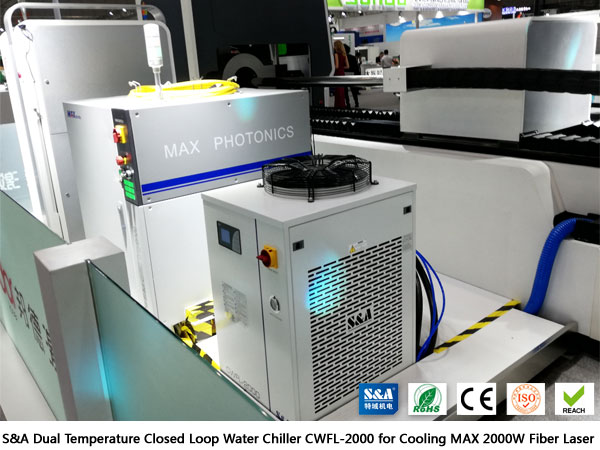 Dual Temperature Closed Loop Water Chiller CWFL2000 for Cooling MAX ...