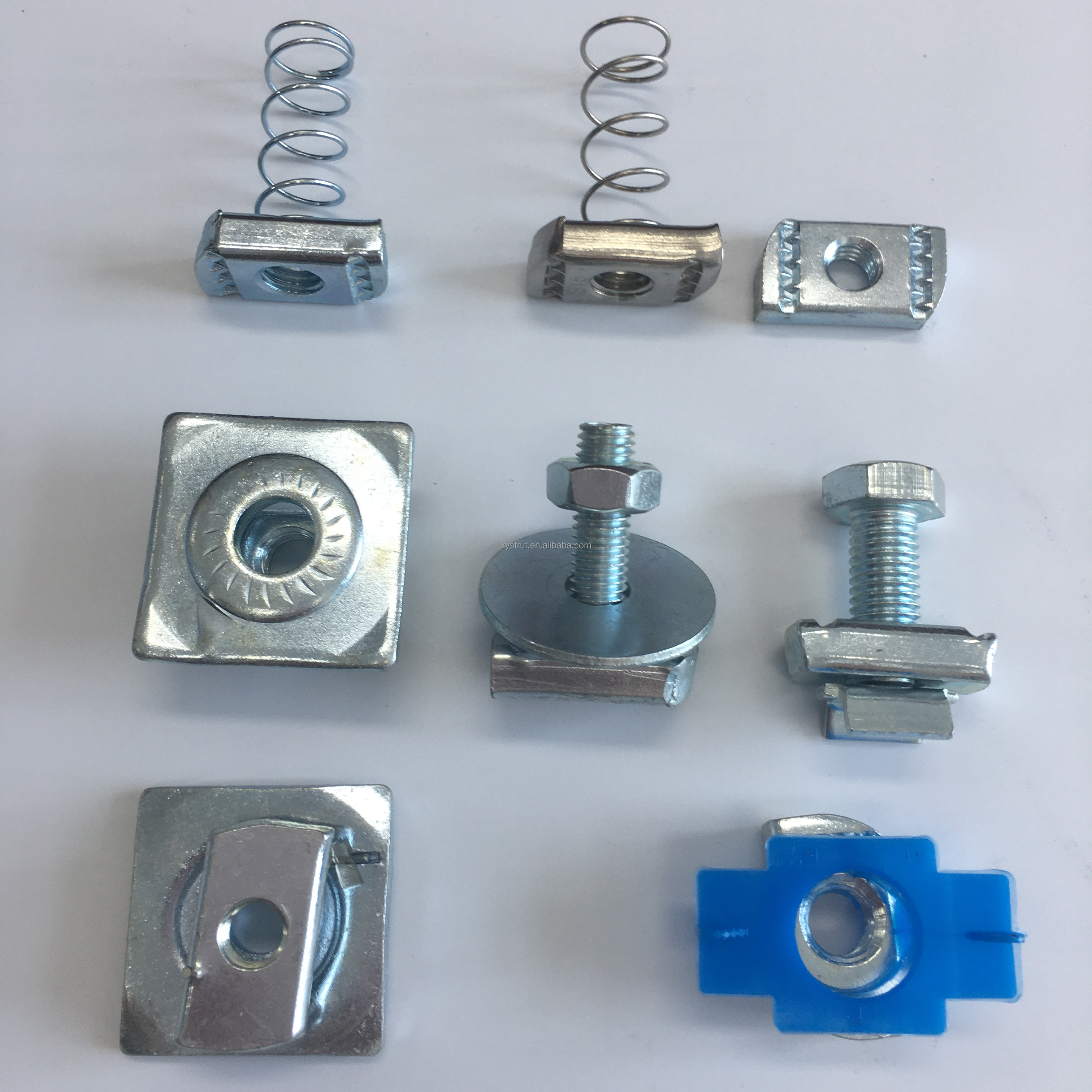 XYSTRUT - Combo Strut Nut With Washer Strut Channel Nut Steel Spring Nut