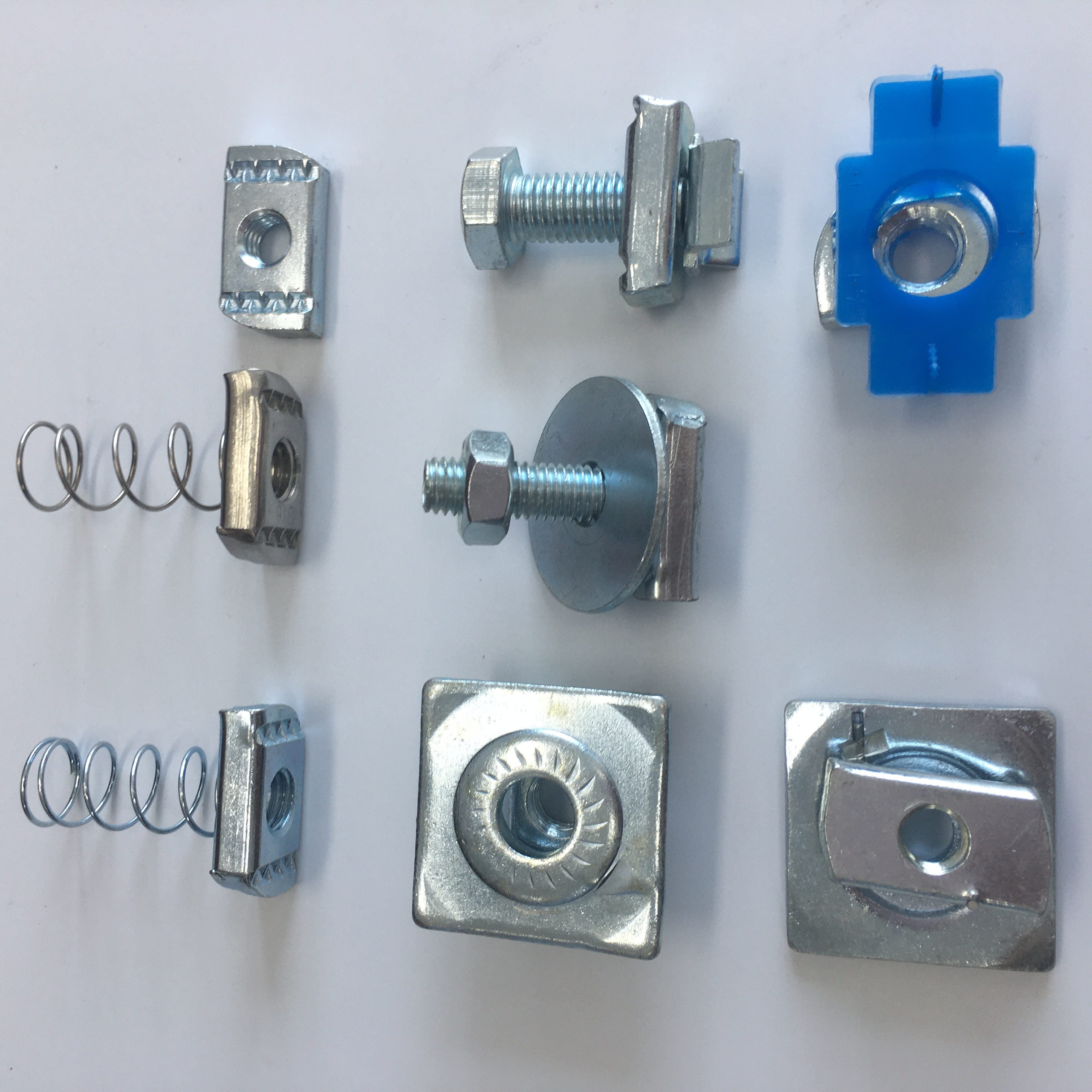 XYSTRUT - Combo Strut Nut With Washer Strut Channel Nut Steel Spring Nut