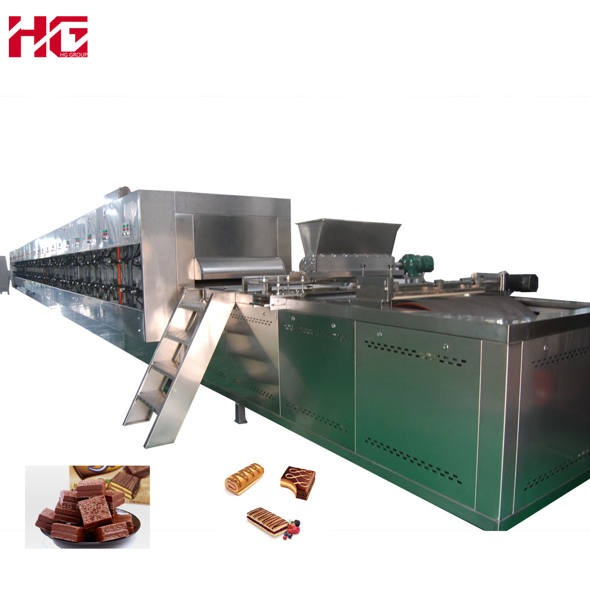 HG INDUSTRY GROUP - Full Automatic High Capacity Swiss Roll Layer Cake ...