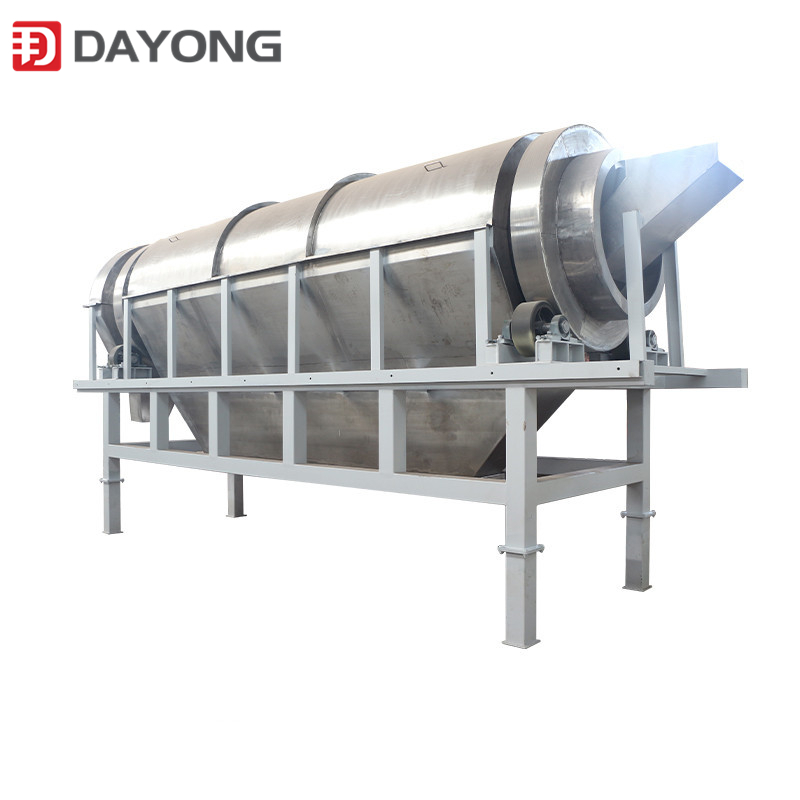Dayong - 2mm/1mm/0.5mm mesh BSF sieving trommel screen with bucket conveyor