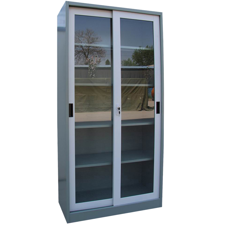 China Office Furniture Sliding Glass Door Display File Cabinet Sliding ...