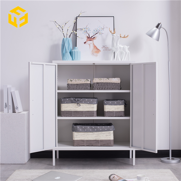 Modern Nordic Style Mini Storage Cabinet Locker with 2 Adjustable ...