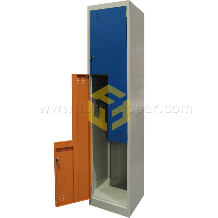 Office Filing Storage Z Shape Locker 2 Tier Stepped Metal Locker ...
