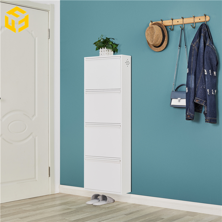 Modern Type Fashionable Shoe Boxes 4 Drawer Narrow Shoe Cabinet ...